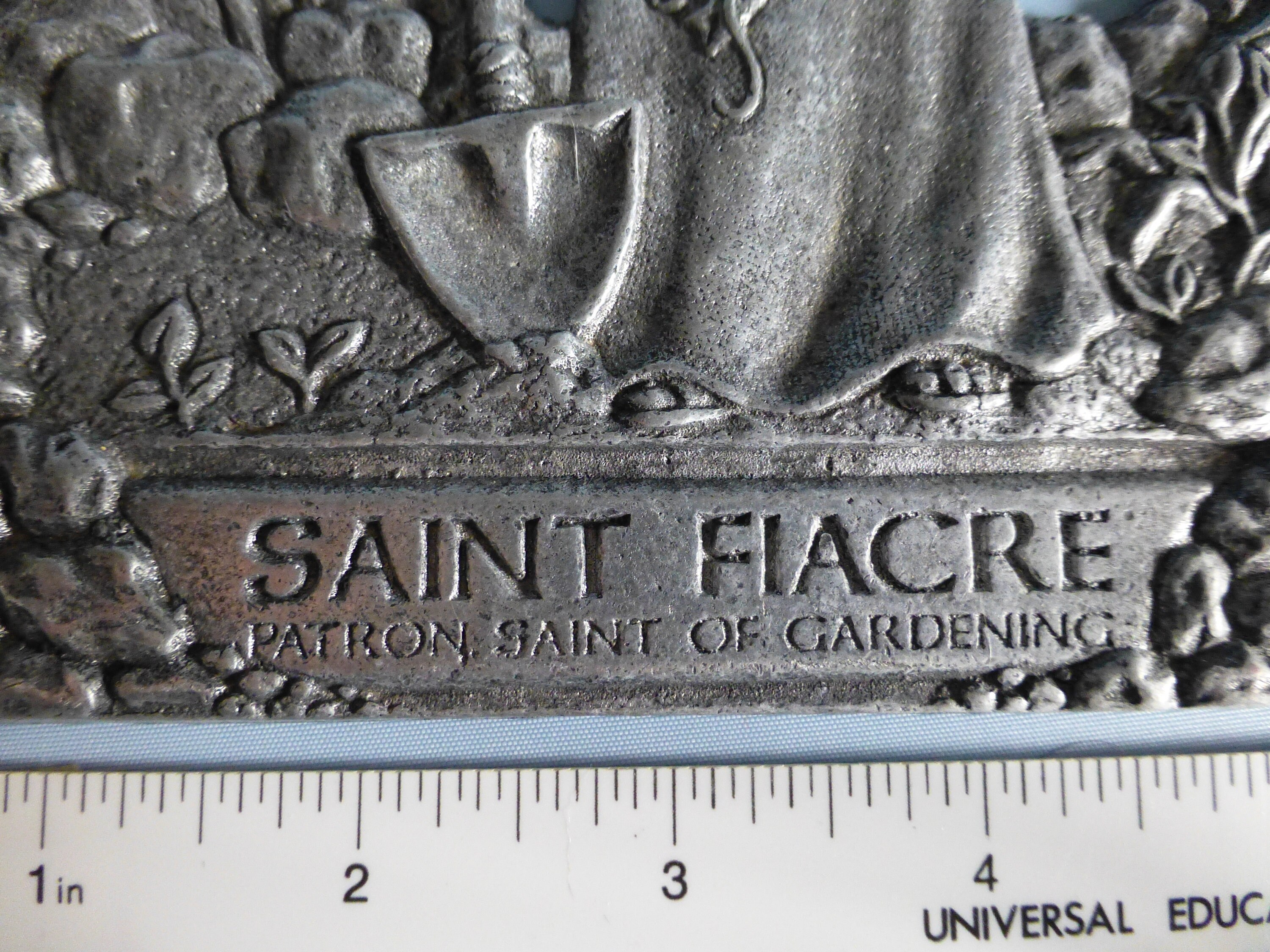 St. Fiacre Patron Saint of Gardeners. This is a Small Pressed - Etsy