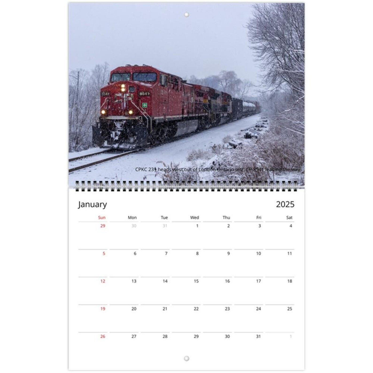 CPKC Trains Wall Calendar January 2025 to December 2025 - Etsy