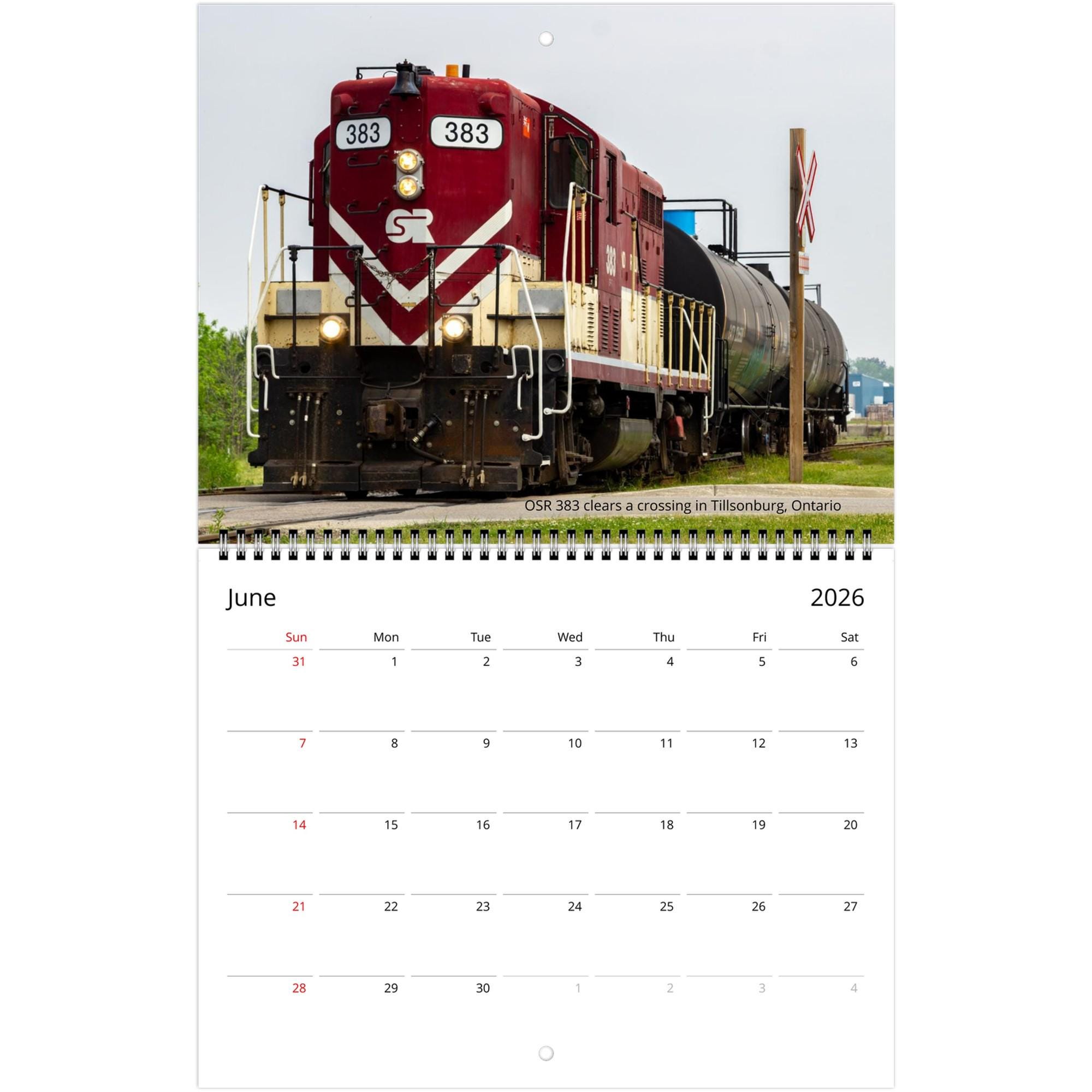 CPKC, OSR and CN Trains Wall Calendar January 2026 to December 2026 - Etsy