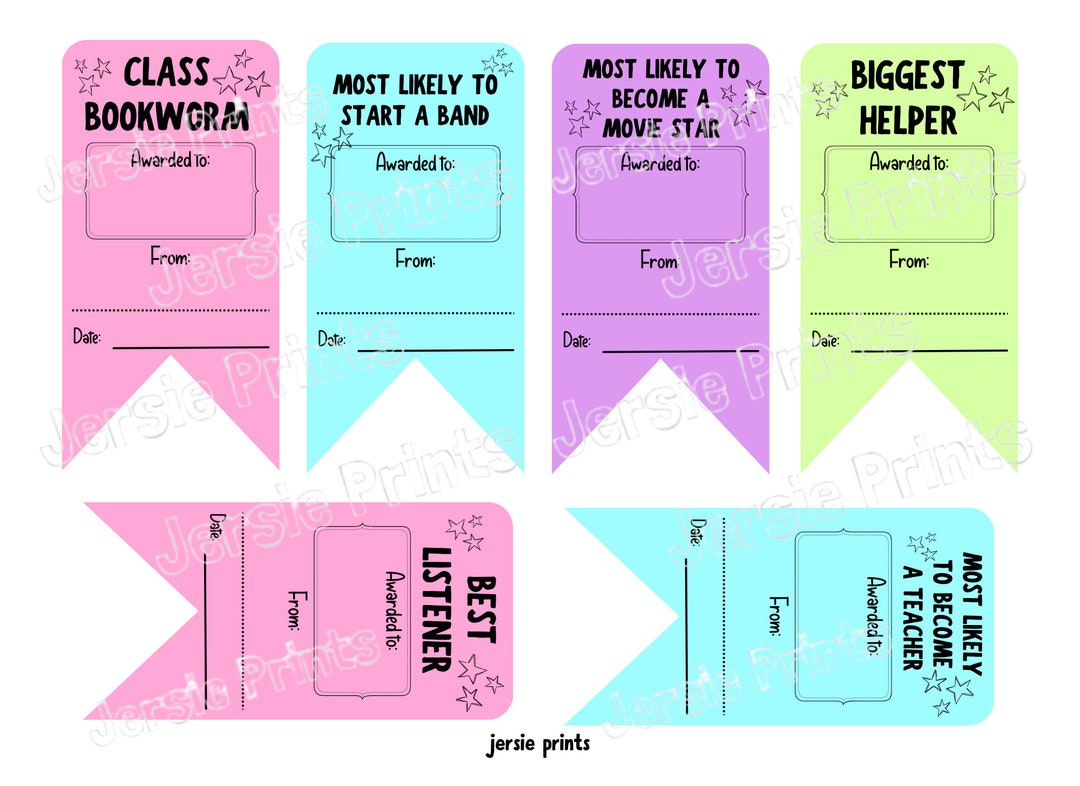 End of Year Awards / Student Awards / Reward Ribbons / End of the ...