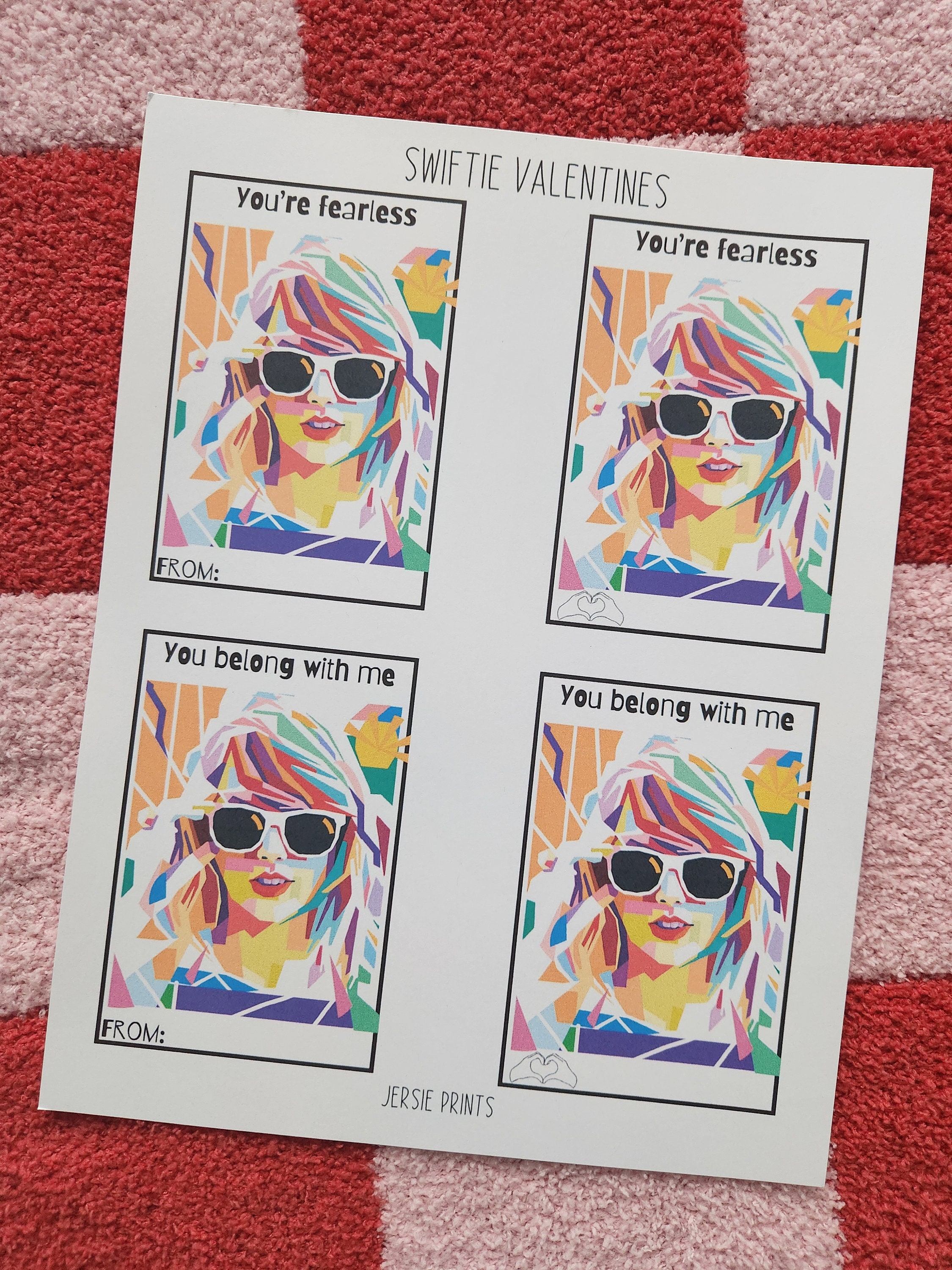 Swiftie Valentines / Valentine Cards / Classroom Valentines / Printable ...