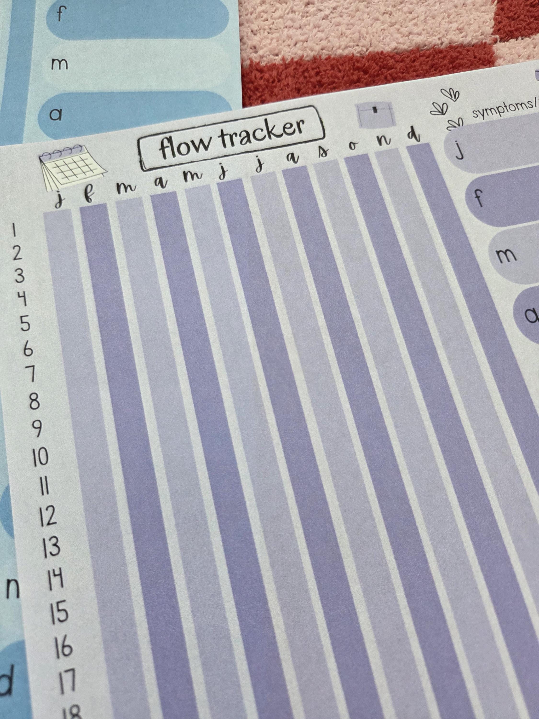 Period Flow Tracker / Period Calendar / Flow Tracker /flow Calendar ...