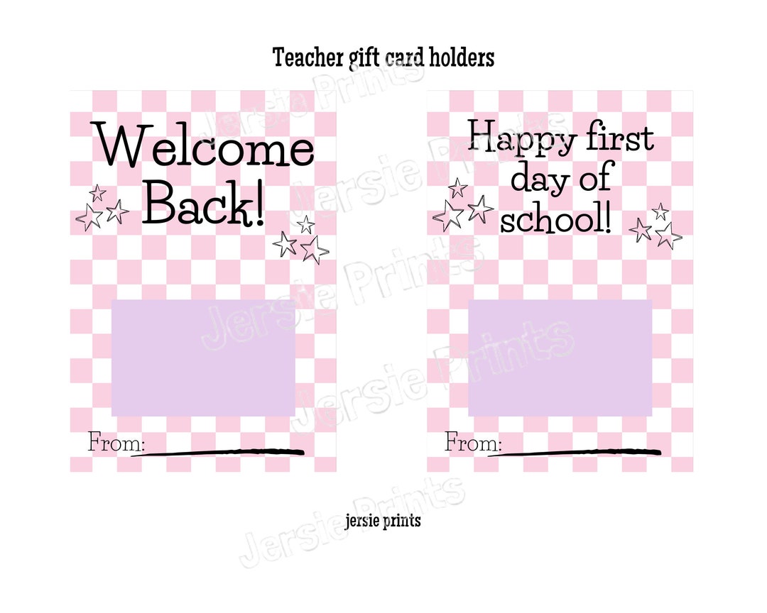 Teacher Gift Card Holder / Checkerboard Gift Card Holder / Teacher Gift ...