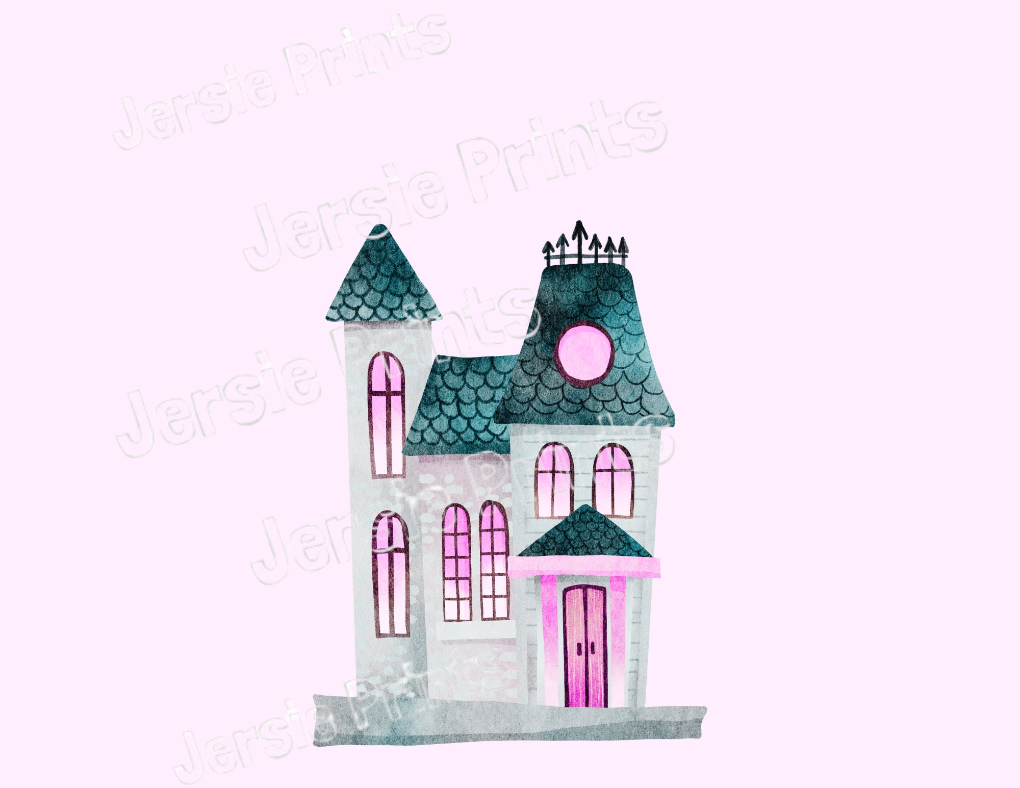 Haunted House DIY Printable: Kids Halloween Activity (PNG Files) - Etsy