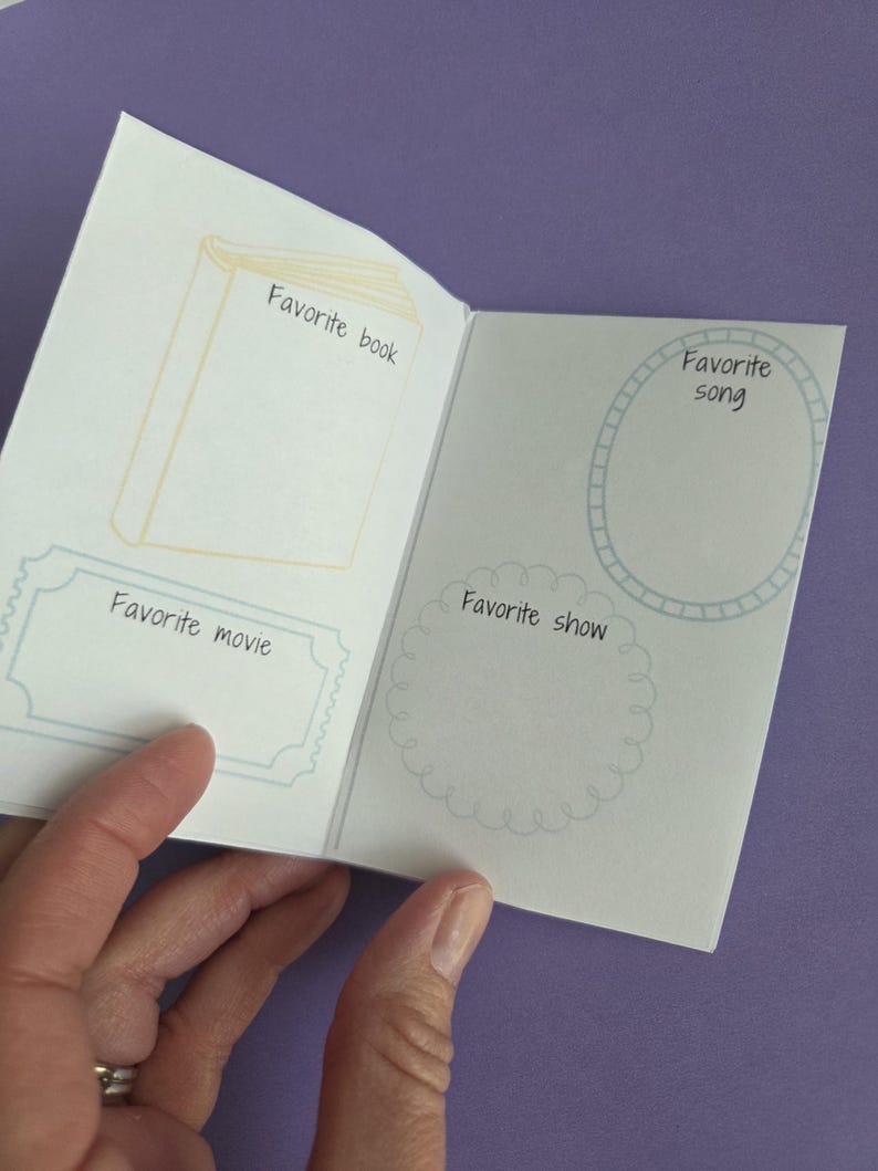 Mini All About Me Book Printable: Student Activity, Get to Know Me ...