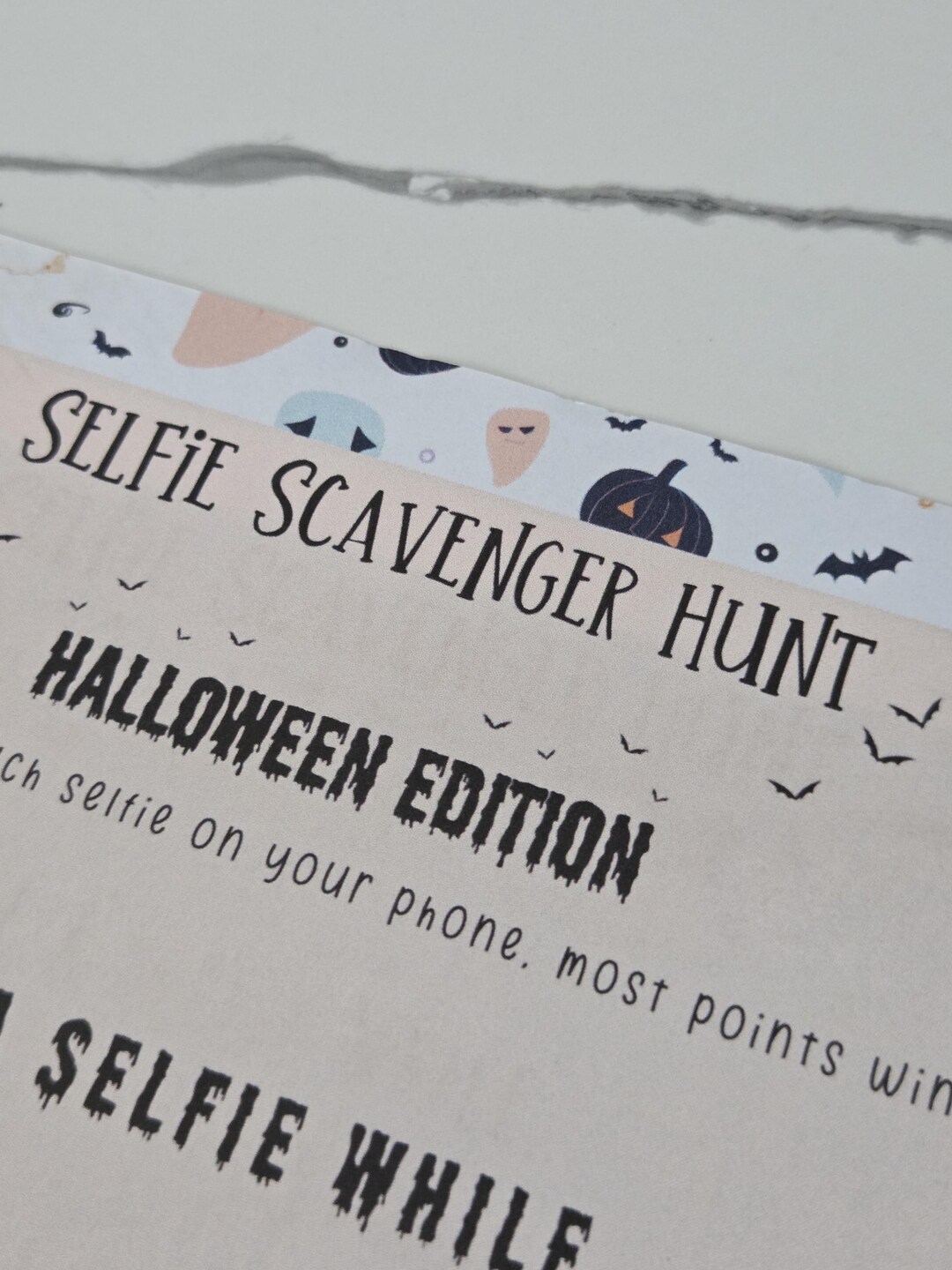 Halloween Selfie Scavenger Hunt Game: Kids, Tweens, Teens (PNG Digital ...