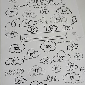 Kids Savings Challenge / Savings Tracker / Kids Money Challenge / Goal ...