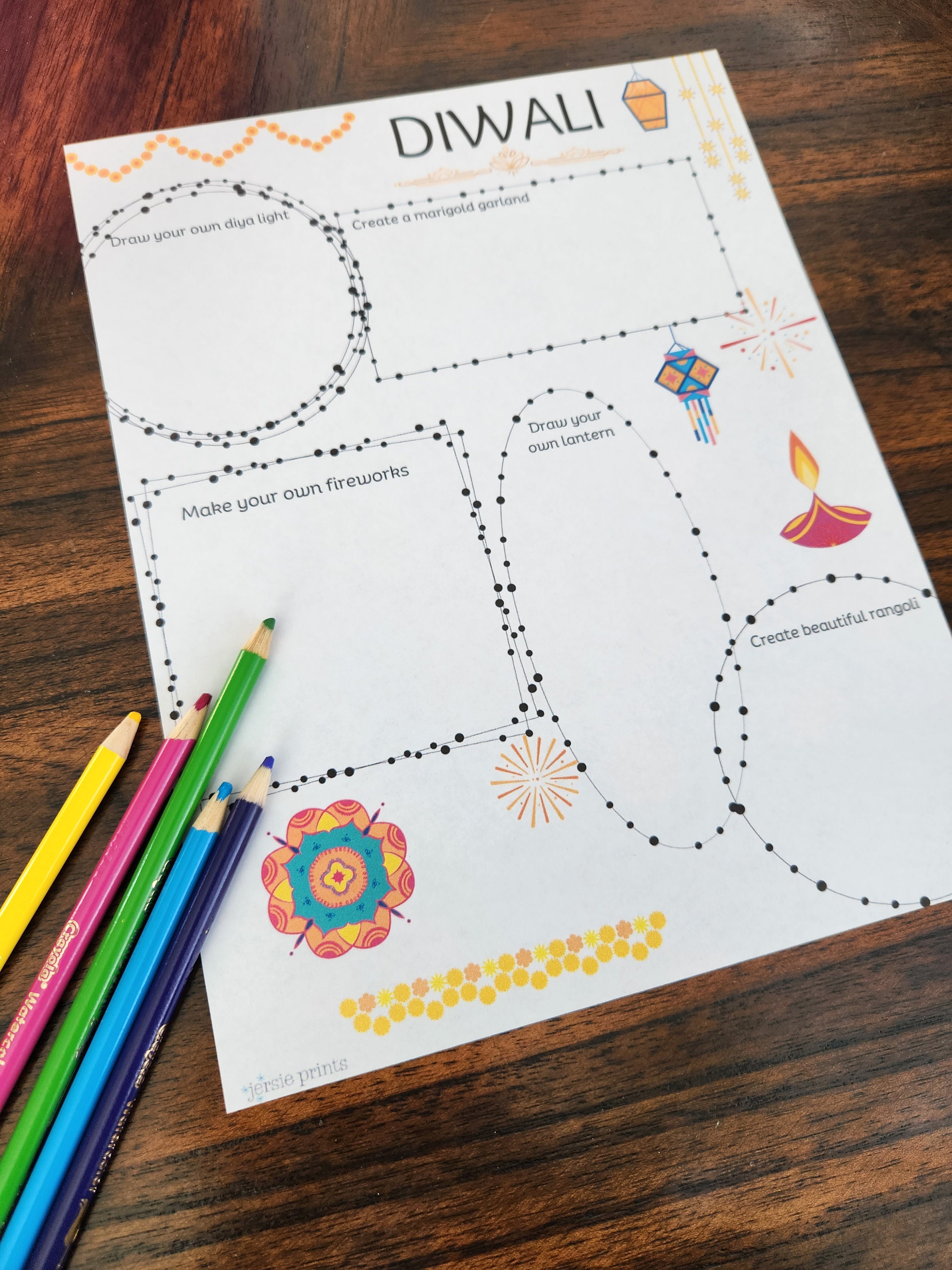Diwali Printable Bundle / Diwali Activity / Deepavali Celebration ...