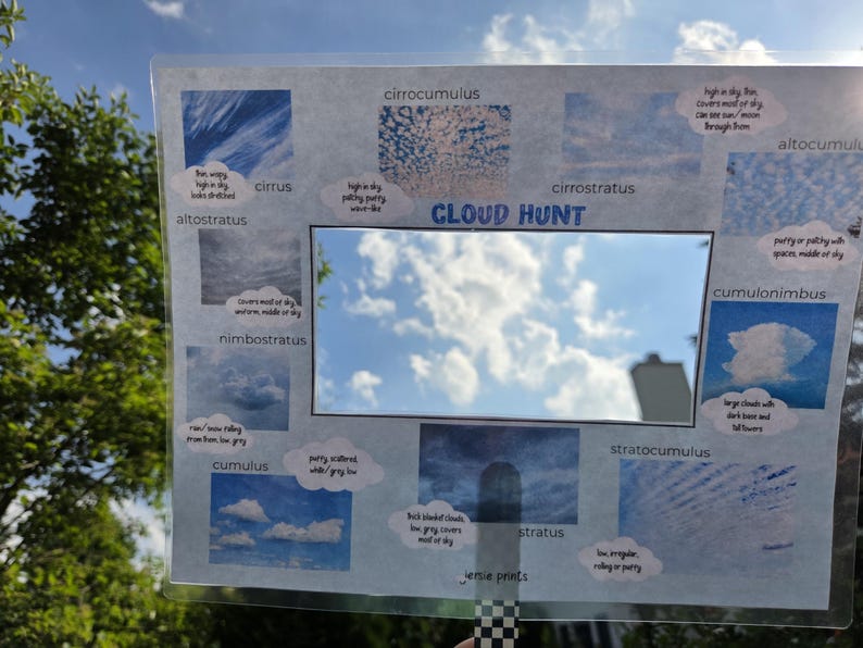 Cloud Hunt Printable / Cloud Finder / Classroom Activity / Outdoor ...
