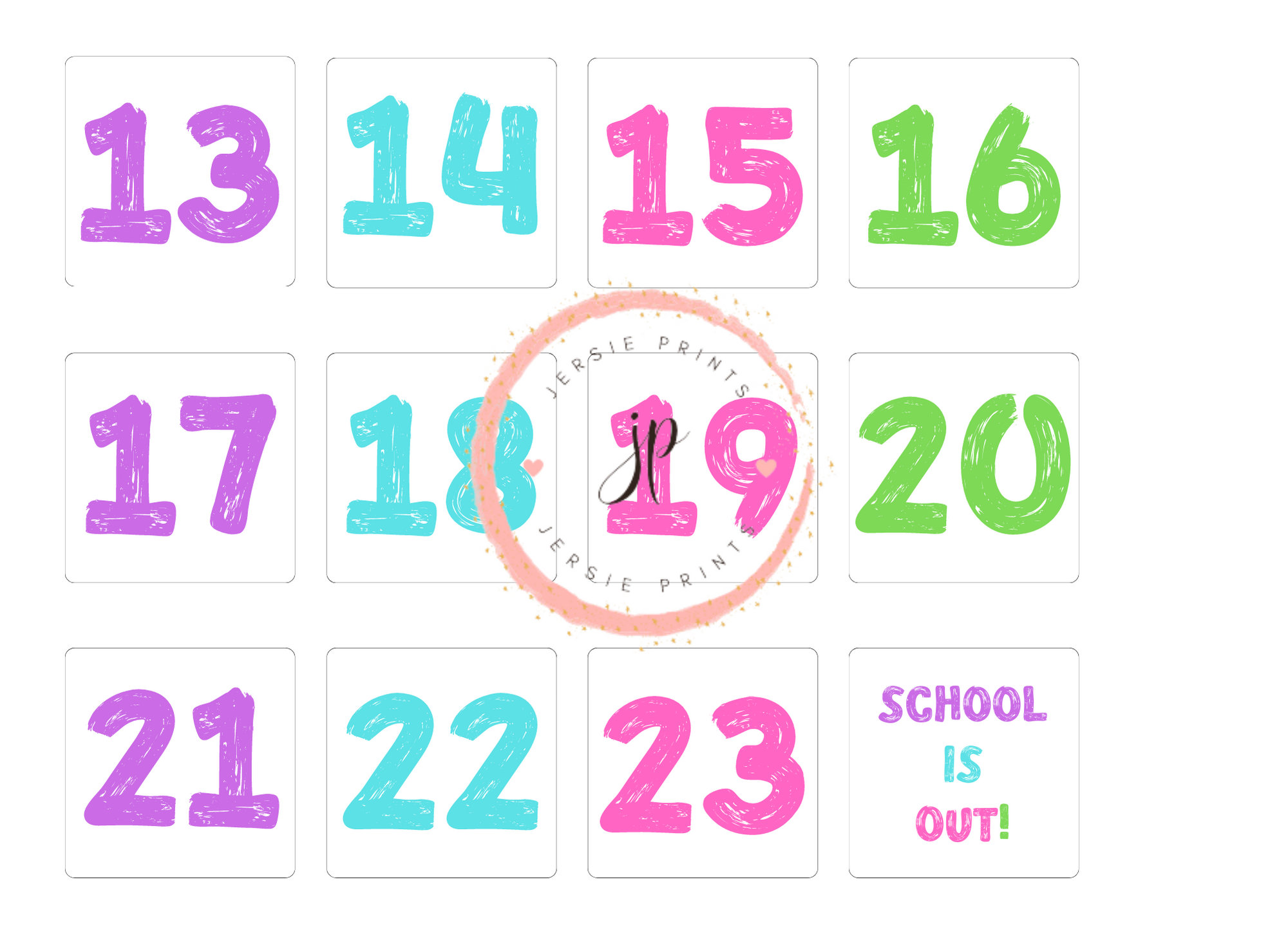 School is Out Countdown / Countdown to Summer Break / Last Day of ...