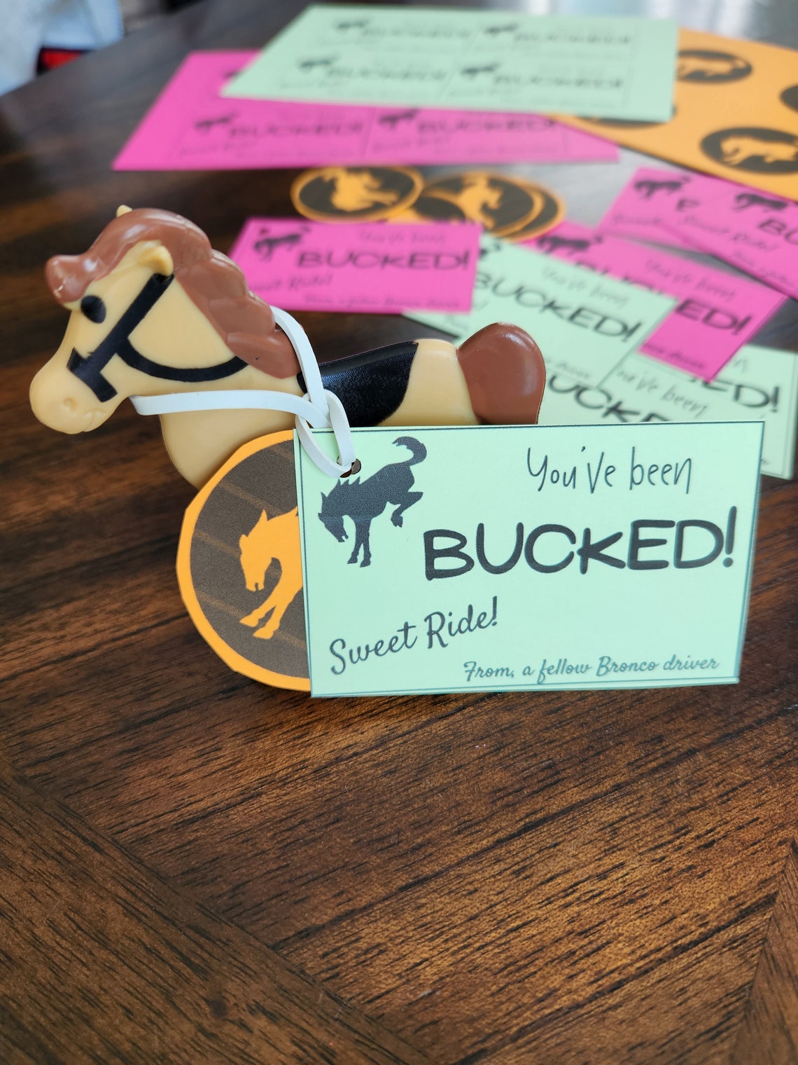 You've Been Bucked Printable Cards / Bronco Game / Buck Buck Bronco ...