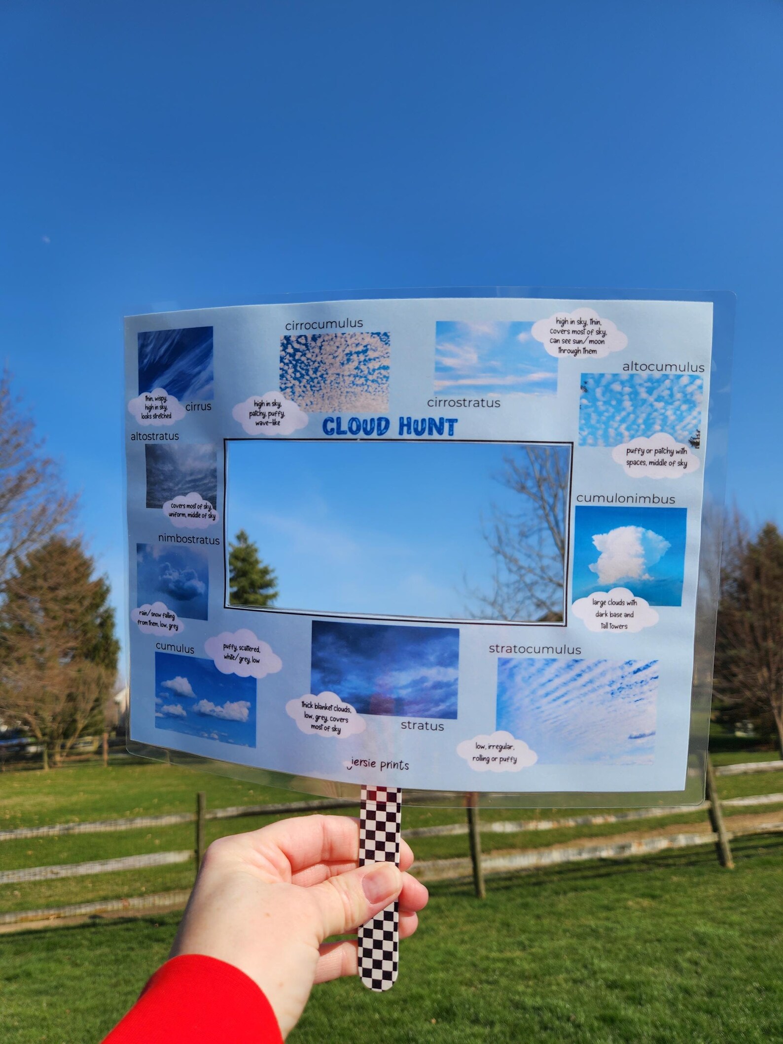 Cloud Hunt Printable / Cloud Finder / Classroom Activity / Outdoor ...