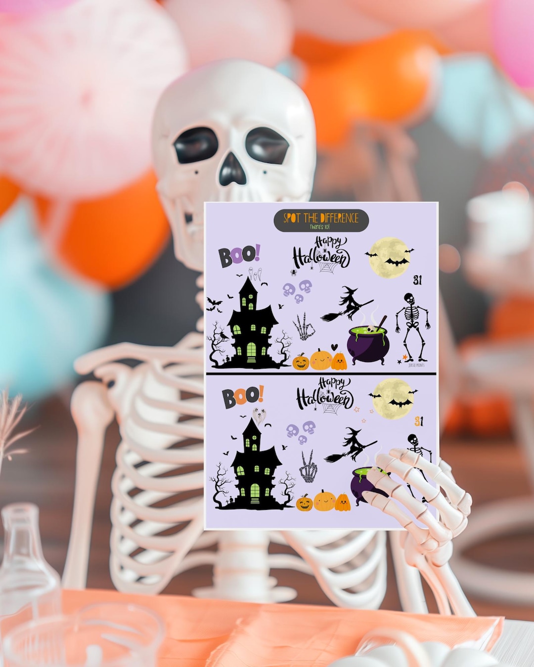 Halloween Spot the Difference / Halloween Activity / Printable October ...