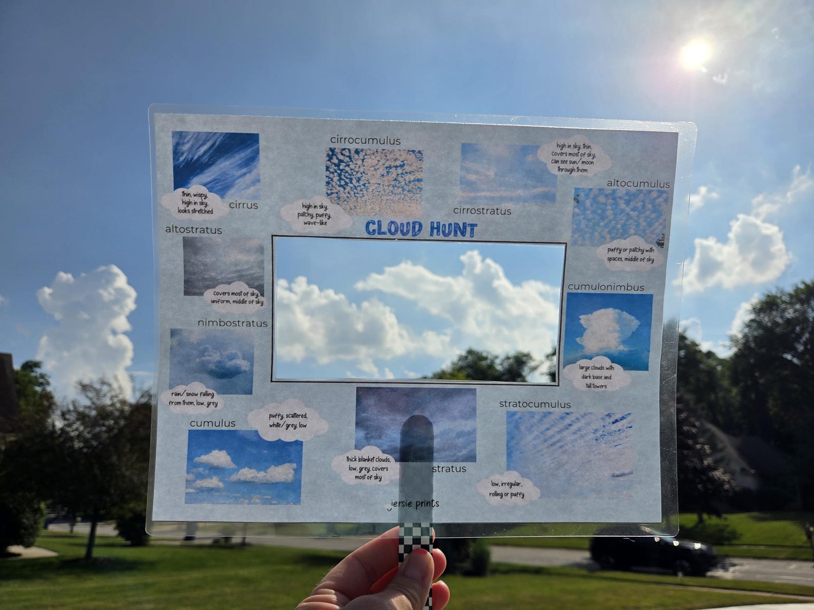Cloud Hunt Printable / Cloud Finder / Classroom Activity / Outdoor ...