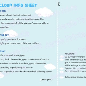 Cloud Hunt Printable / Cloud Finder / Classroom Activity / Teacher ...