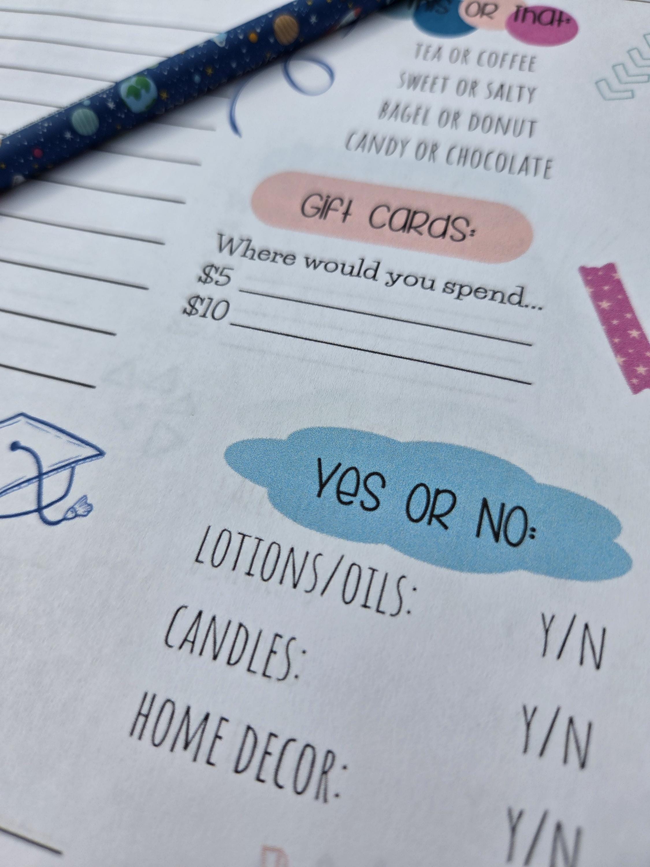 Student Teacher Questionnaire: Printable Favorite Things Survey (PNG ...
