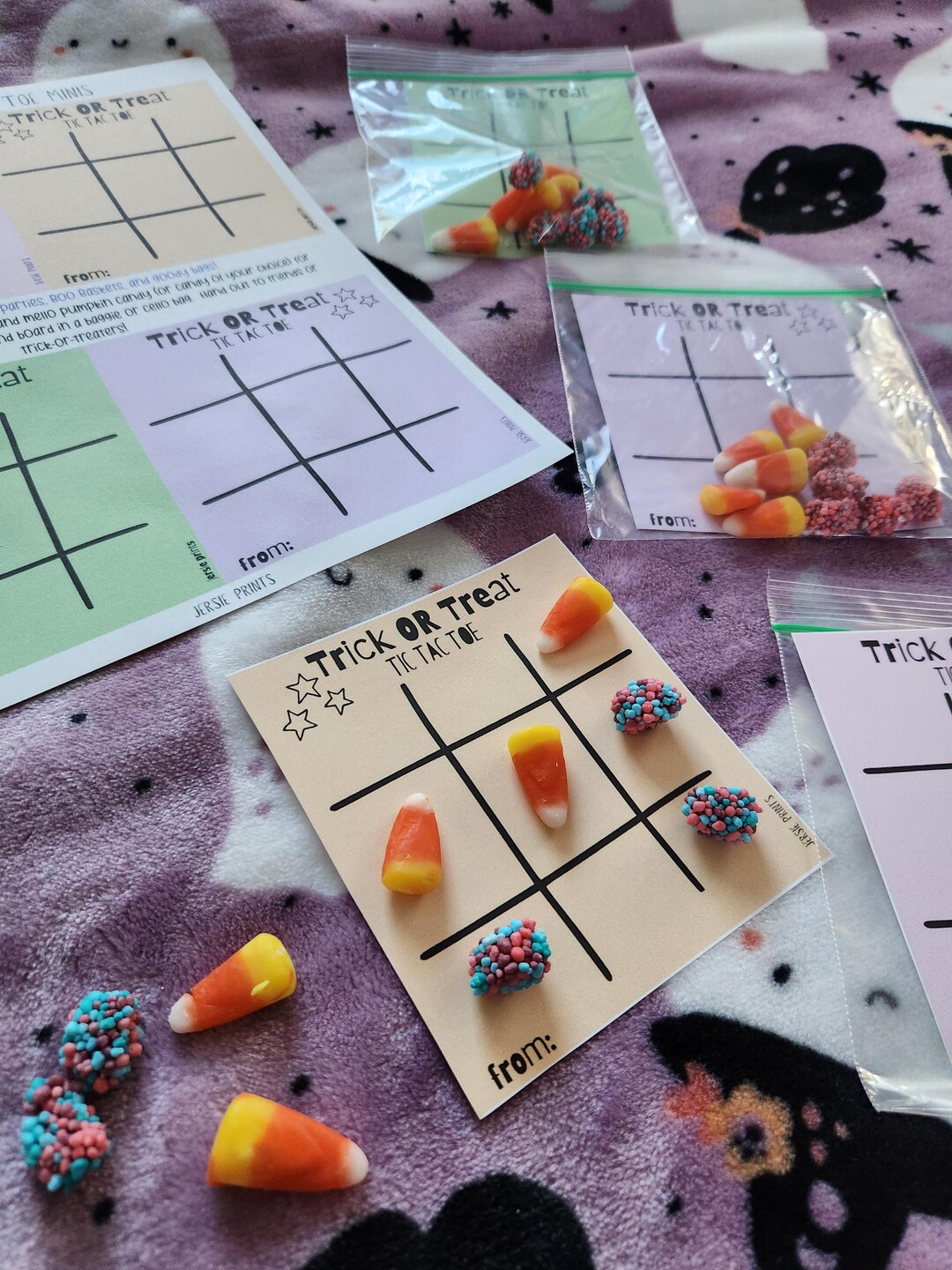 MINI Halloween Tic Tac Toe / Boo Basket / Halloween Activity ...
