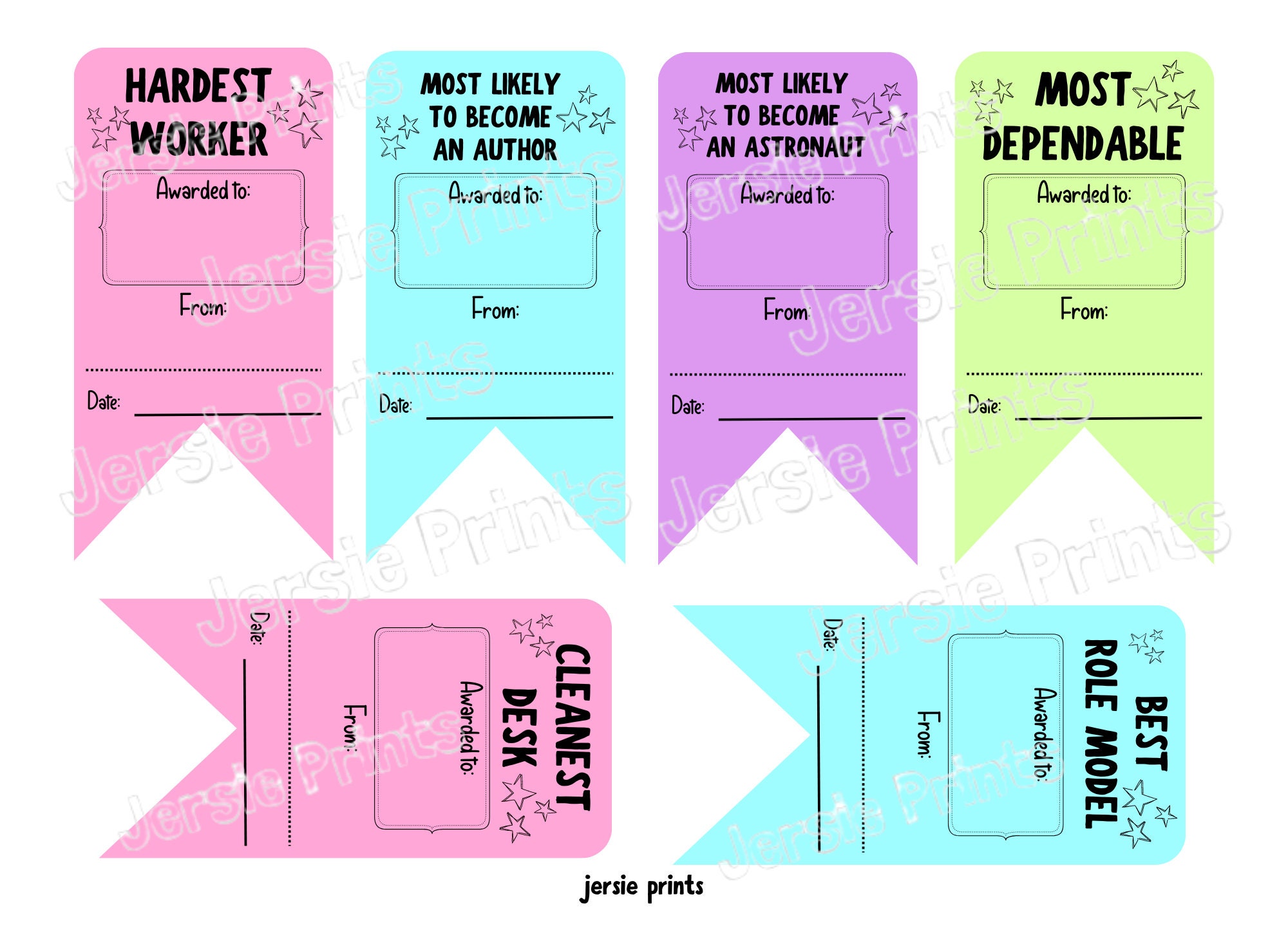 End of Year Awards / Student Awards / Reward Ribbons / End of the ...