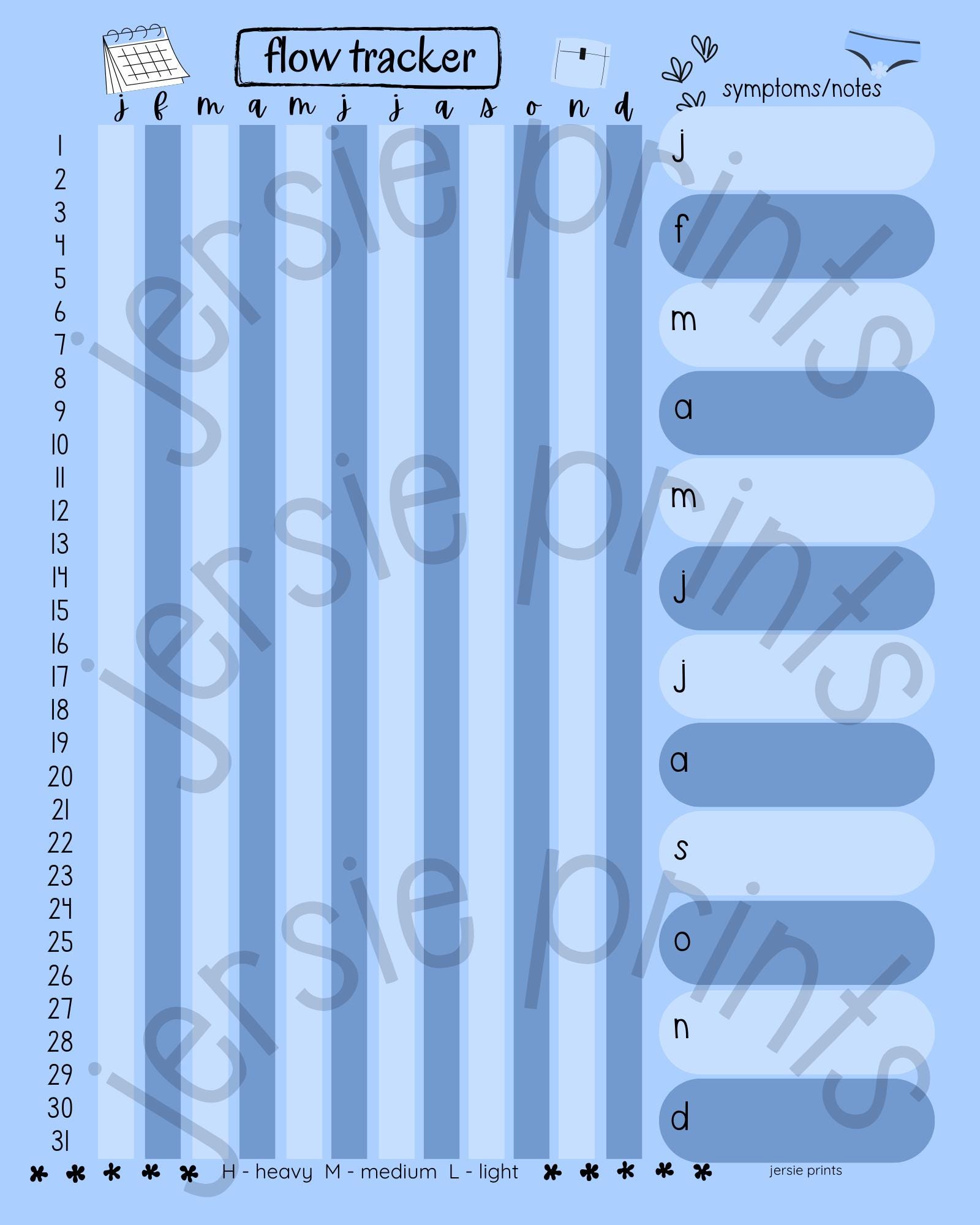 Period Flow Tracker / Period Calendar / Flow Tracker /flow Calendar ...