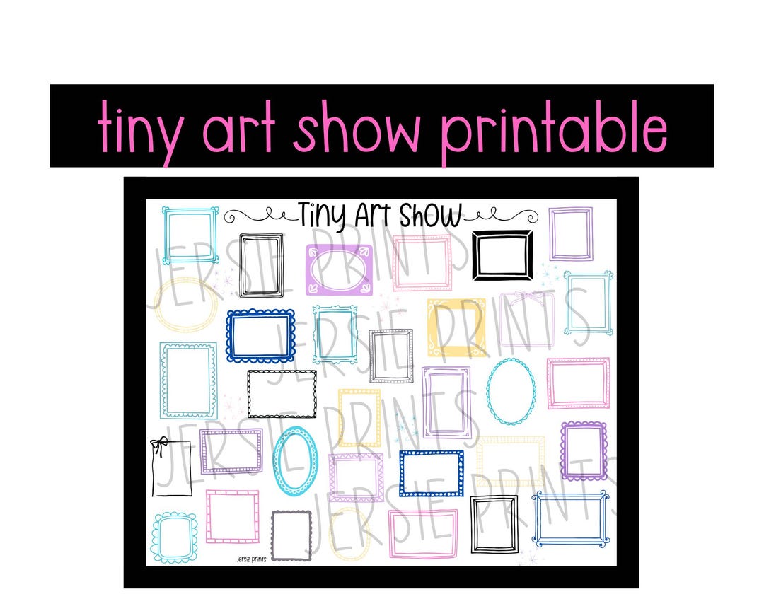Tiny Art Show Printable / Art Activity / Art Show / Mini Art / Student ...