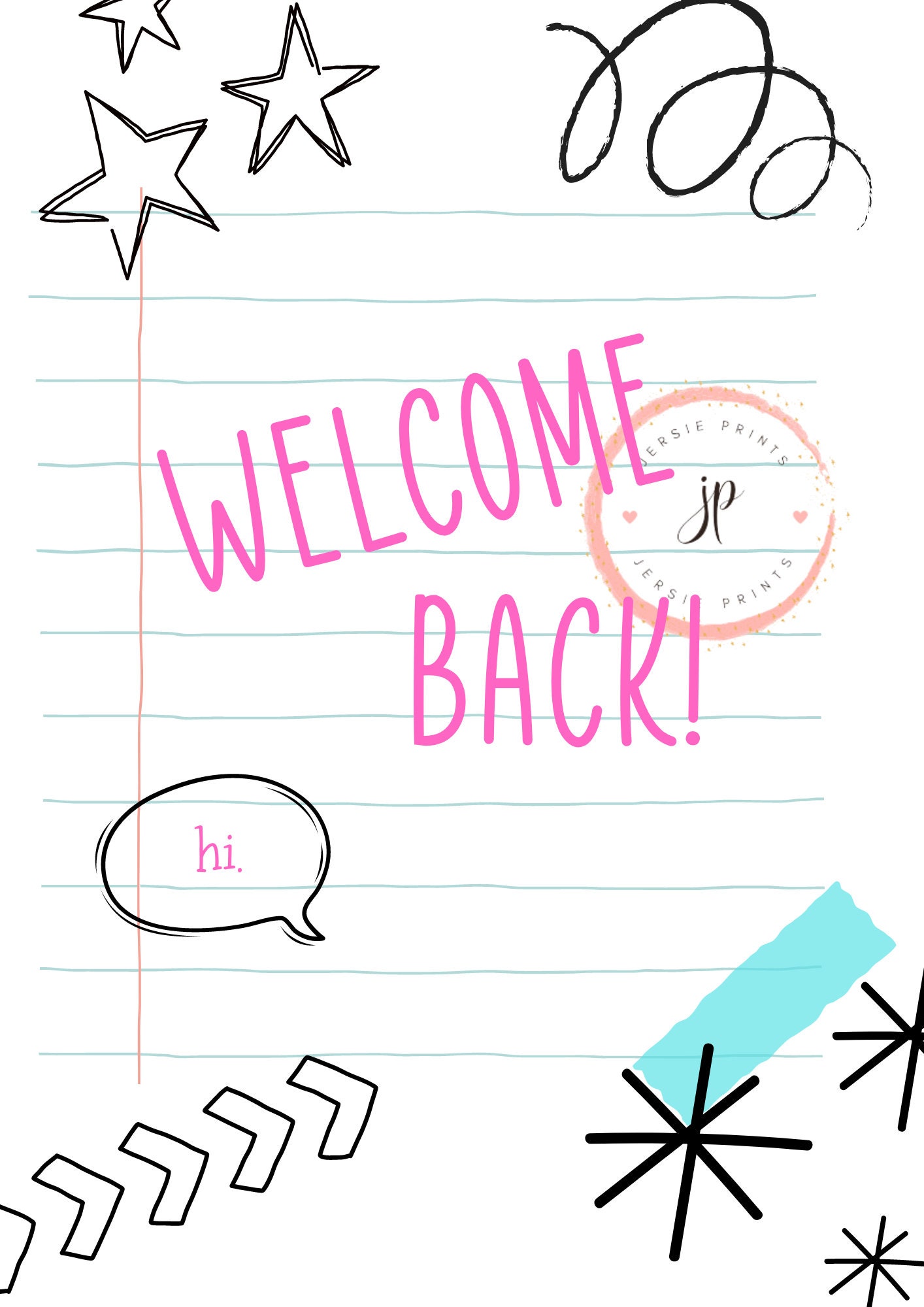 Back to School Printable / Welcome Back Print / Teacher / Classroom ...