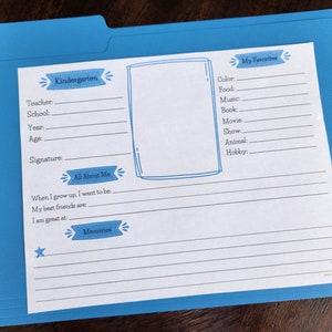 School Memory Keeper Printable: Grade School Keepsake (PDF) - Etsy