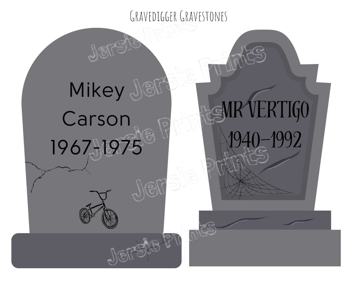 Gravedigger Gravestone Printable / DMB Gravedigger / Graveyard ...