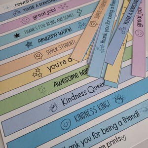 Reward Bracelets Printable / Student Awards / Praise Bracelets / Reward ...