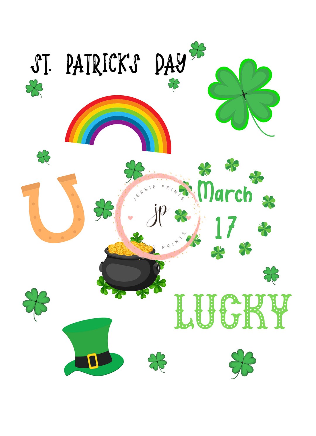 St Patrick's Day Collage / Printable Holiday Collage / - Etsy
