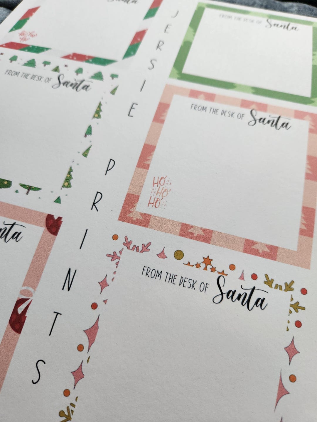 Santa/elf PRINTABLE Notes / Christmas Notecards / Elf on the Shelf Prop ...
