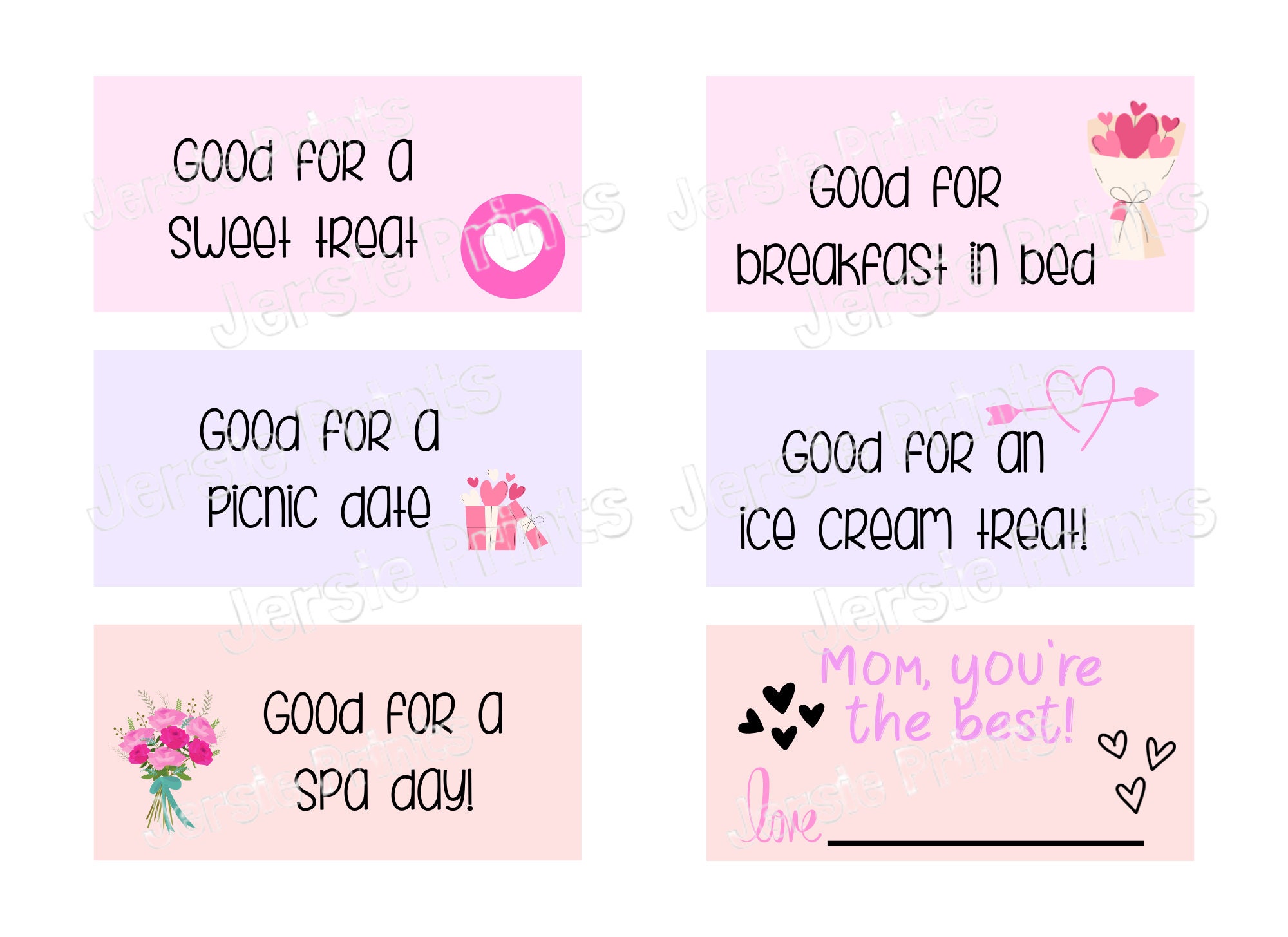 Printable Mother's Day Coupon Book: Gift for Mom (digital Download) - Etsy