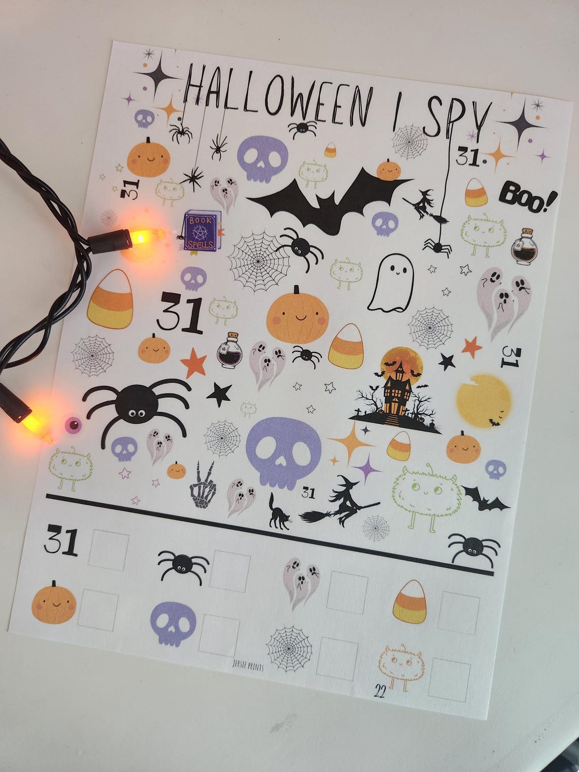 Halloween I Spy Activity: Printable Party Game (digital Download) - Etsy