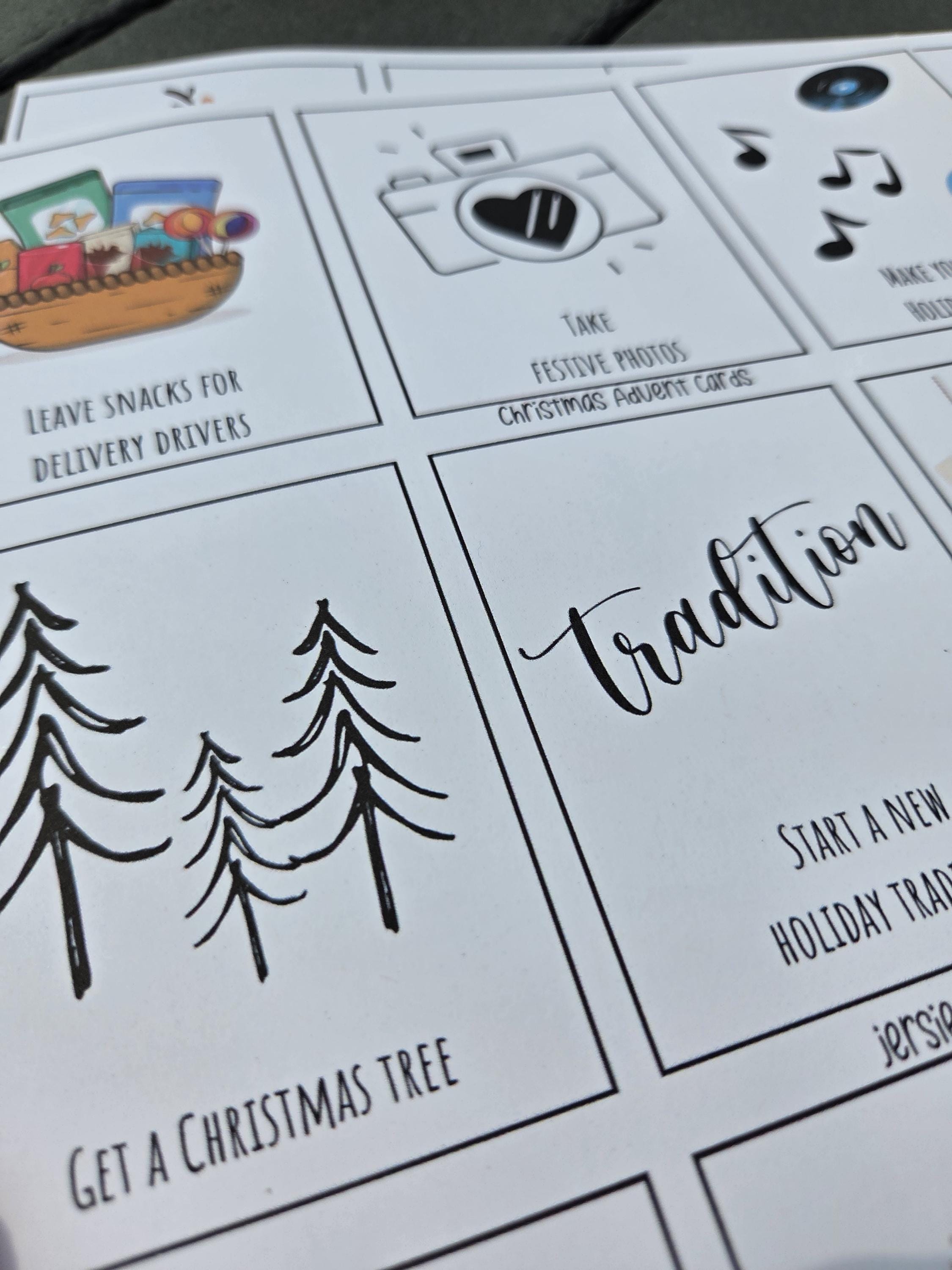 Printable Christmas Advent Activity Cards for Kids (digital Download ...