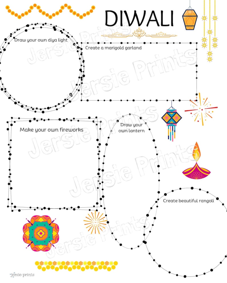 Diwali Printable Bundle / Diwali Activity / Deepavali Celebration ...