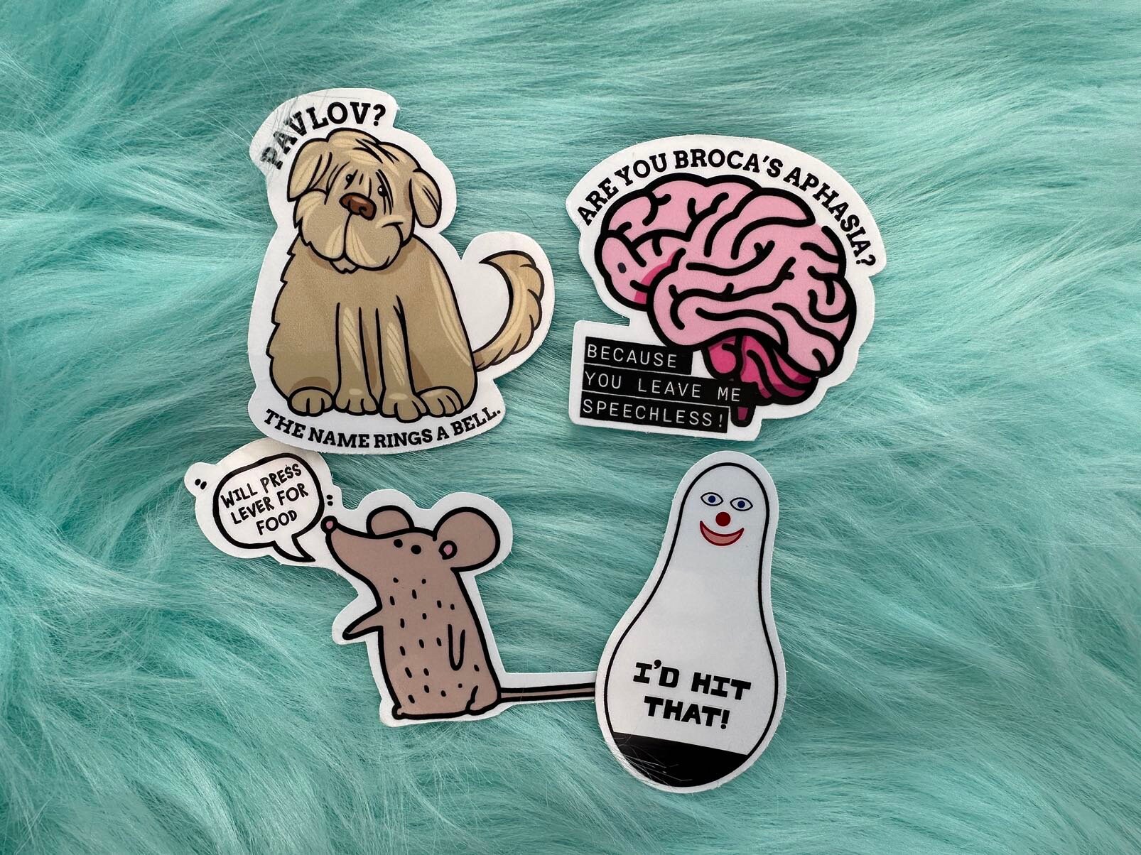 Set of 4 Psychology Stickers Psychology Student Pavlov - Etsy UK