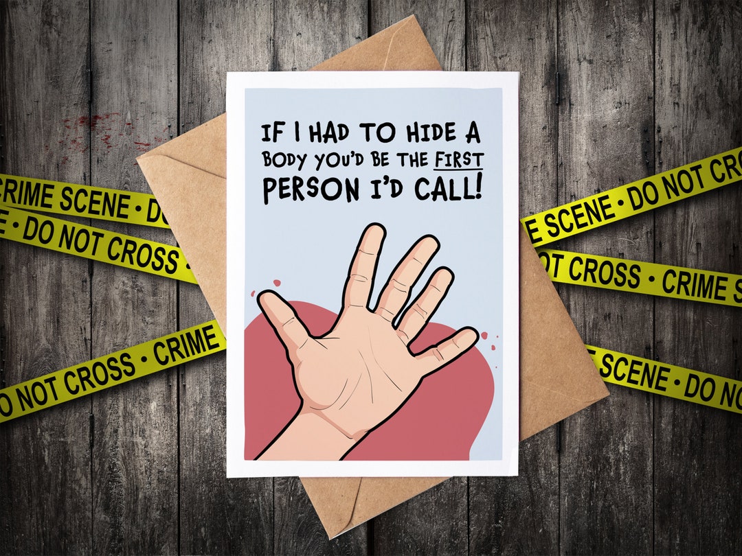 Funny True Crime Card True Crime Anniversary Card Serial Killers Murder ...
