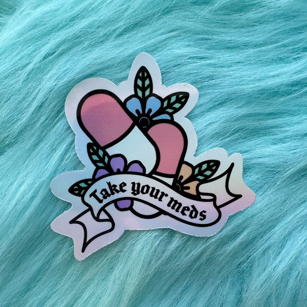 Take Your Meds Sticker - Etsy UK
