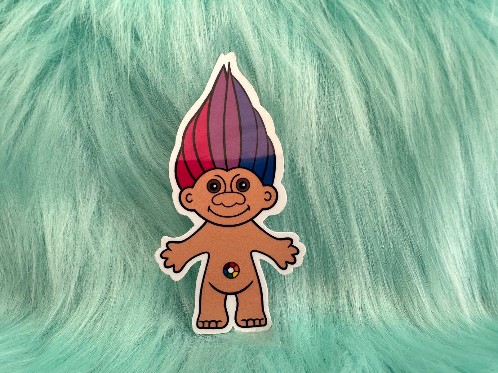 LGBTQIA Sticker Pride Flag Stickers Troll Doll Stickers - Etsy UK