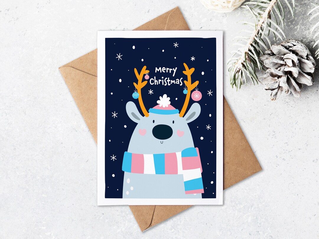 LGBTQ Christmas Card Trans Christmas Card Transgender Flag - Etsy UK