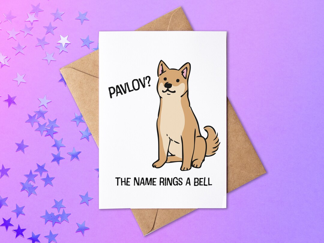 Psychology Card Pavlov Psychology Teacher Card Thank You - Etsy UK