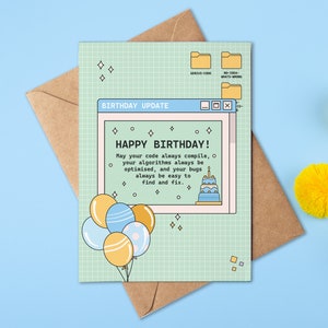 Coder Happy Birthday Card | Programmer | Developer | Funny Coding ...