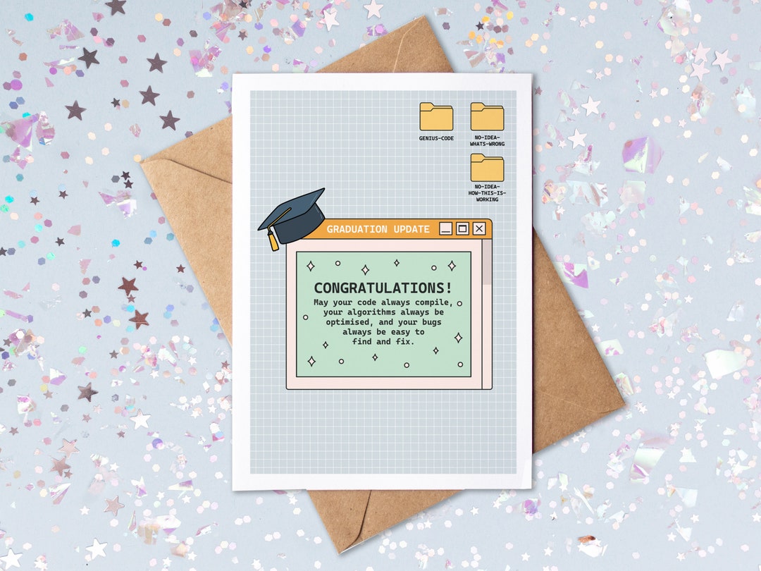 Coding Graduation Card | Programmer | Developer Graduation | Well Done ...