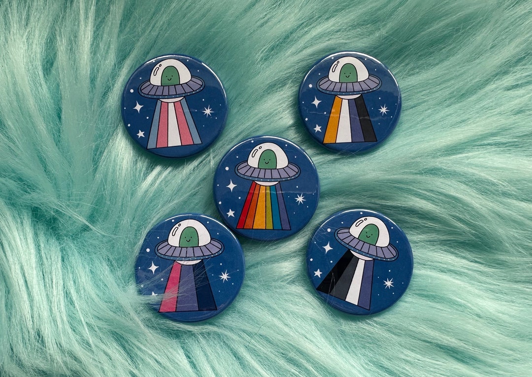 Pride Flag Badges LGBTQ Badge LGBTQ Pin Pride Badge Space Pride Flag ...