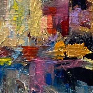 Reflection Abstract Painting, : Reflection Poster, Peaceful Artwork ...