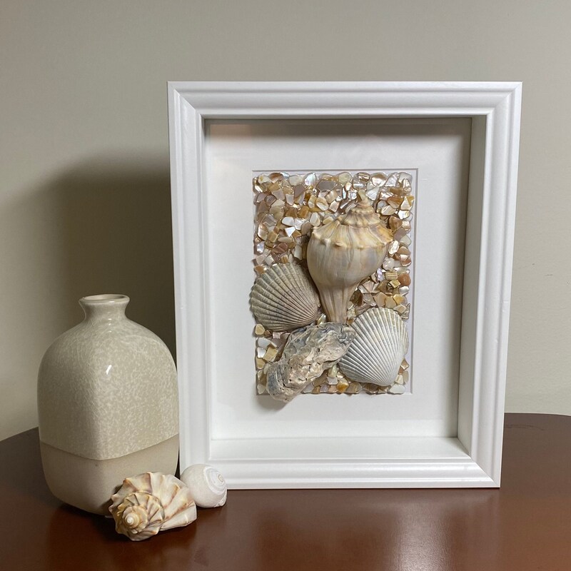 Shell Art Shadow Box - Etsy