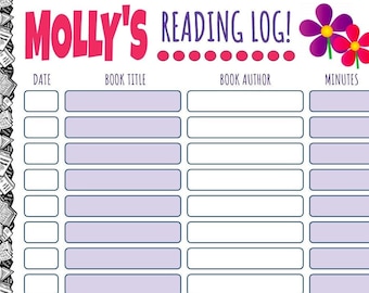 Printable 2023 Reading Log Rose Floral Pink - Etsy