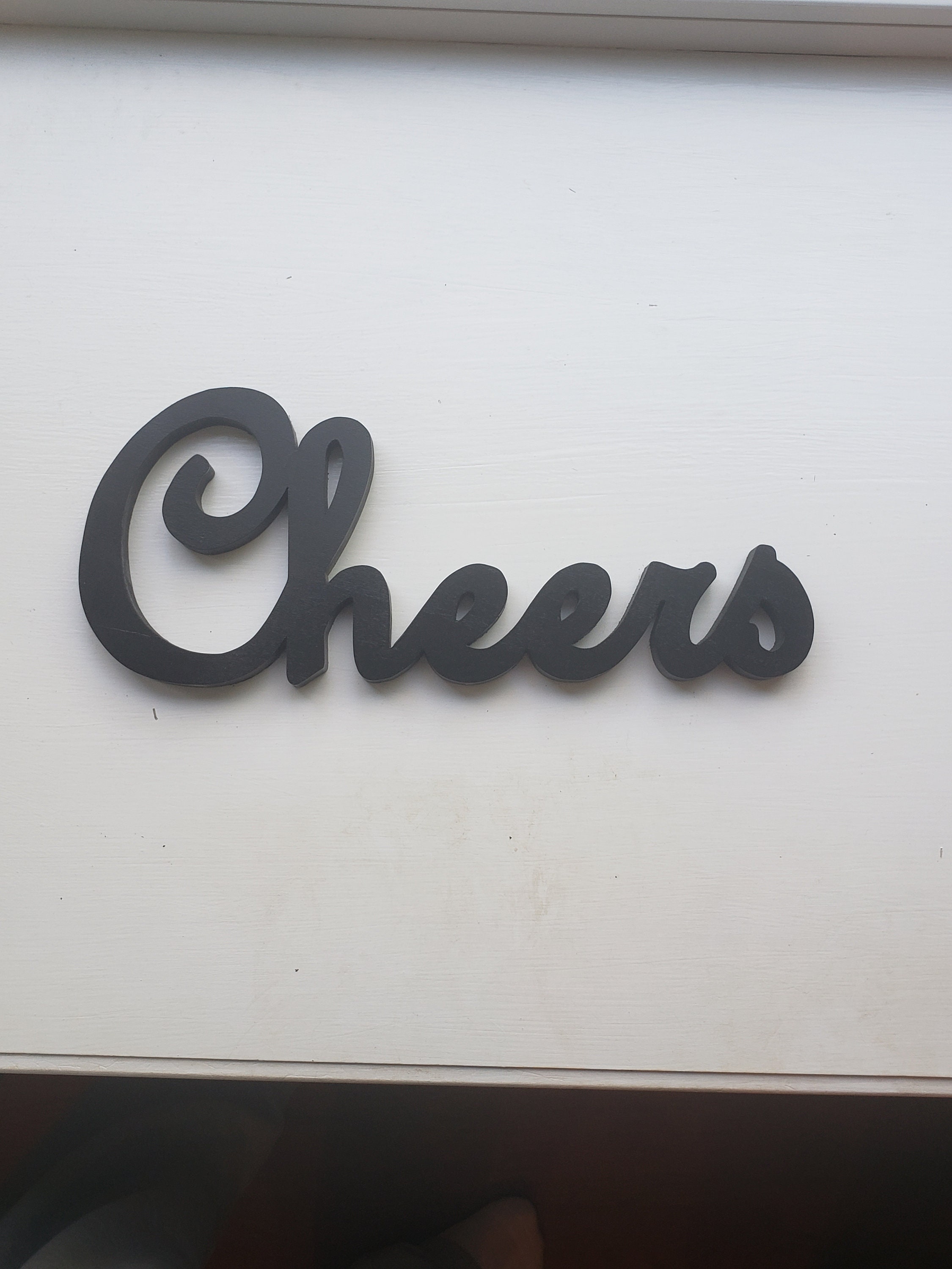Cheers Shelf Sign Cheers Sign for the Wall Wall Decor Wall - Etsy