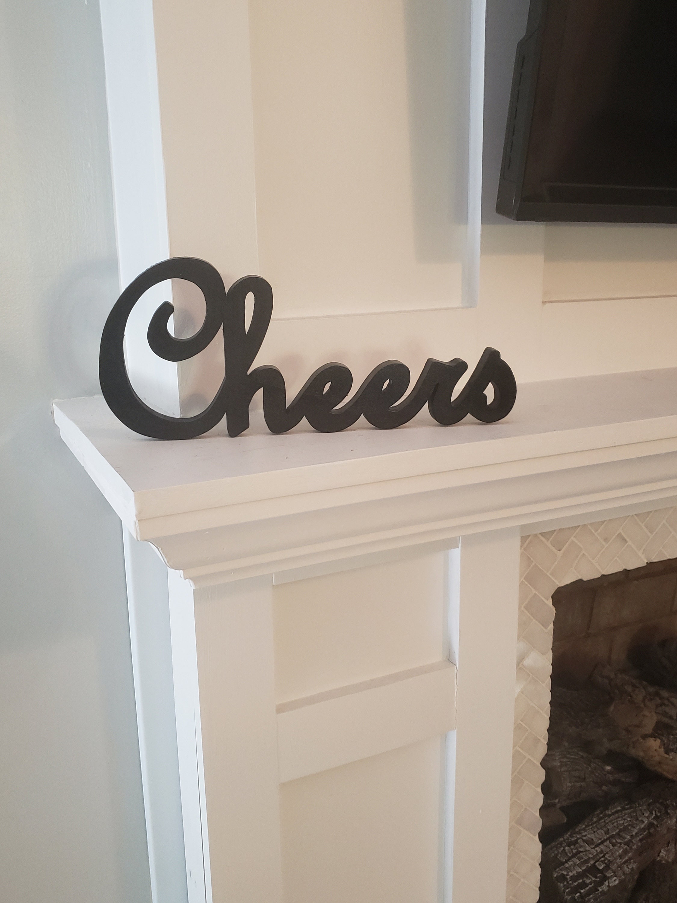 Cheers Shelf Sign Cheers Sign for the Wall Wall Decor Wall - Etsy