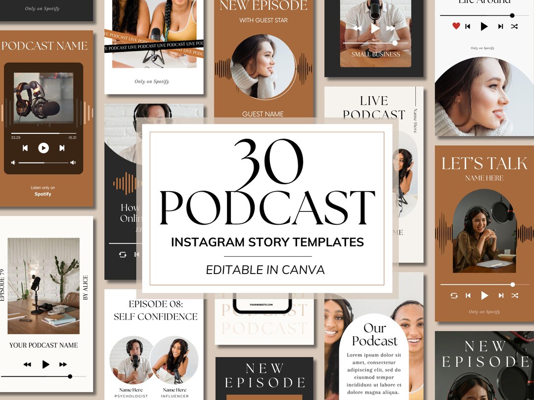 Instagram Reel Templates | Podcast Reel Covers | Reel Cover Template ...