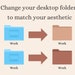 Brown Beige Desktop Folder Icons Desktop Folder Icons - Etsy